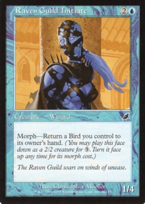 4X RAVEN GUILD INITIATE BLUE SCOURGE MTG MAGIC NM X4 (yourdeckbuilder ...
