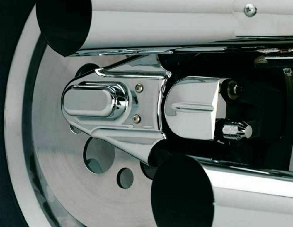 Chrome Rear Swingarm Axle Covers For Harley Softail 86-07 FXST FLSTN ...