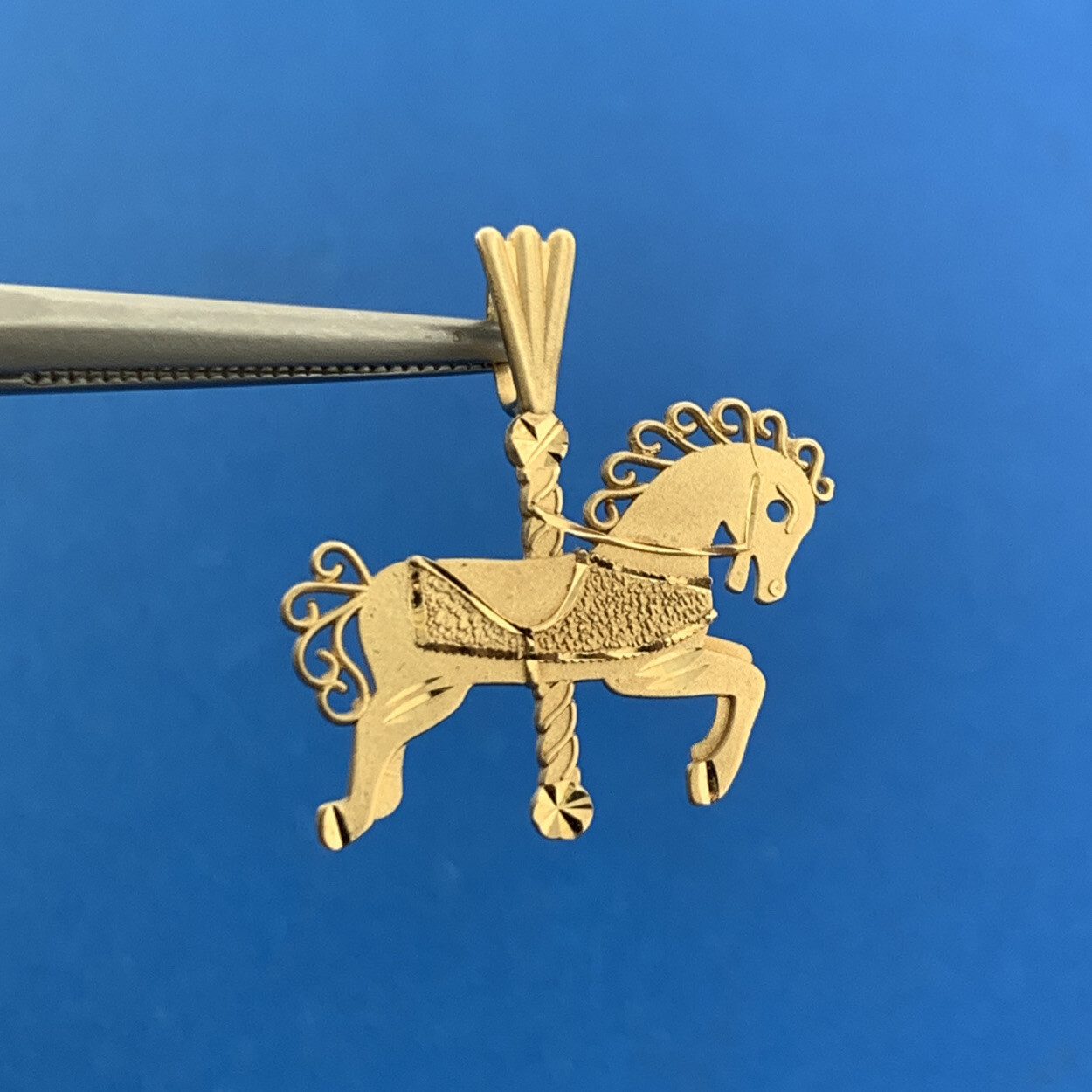 1989 Michael Anthony Ma 14K Yellow Gold Carousel Merr… - Gem