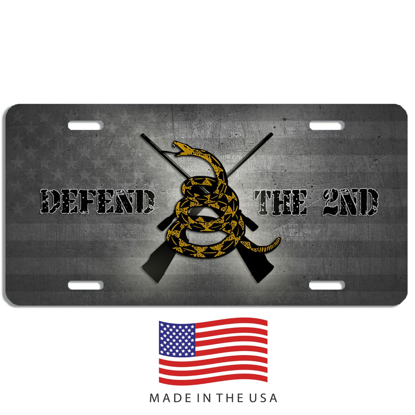 Defend the 2nd Amendment Gray aluminum vanity license plate car truck SUV tag. | eBay