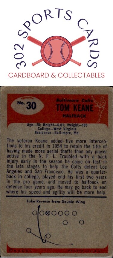 1955 Bowman #30 Tom Keane | eBay
