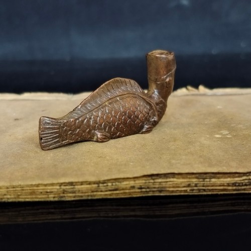 Chinese Antique Human Head and Fish Body Penge Town Statue Collection ...