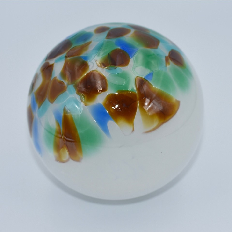 Hand Blown Multi-Color Art Glass Orb Sphere Globe Ball Home Decor 6" | eBay