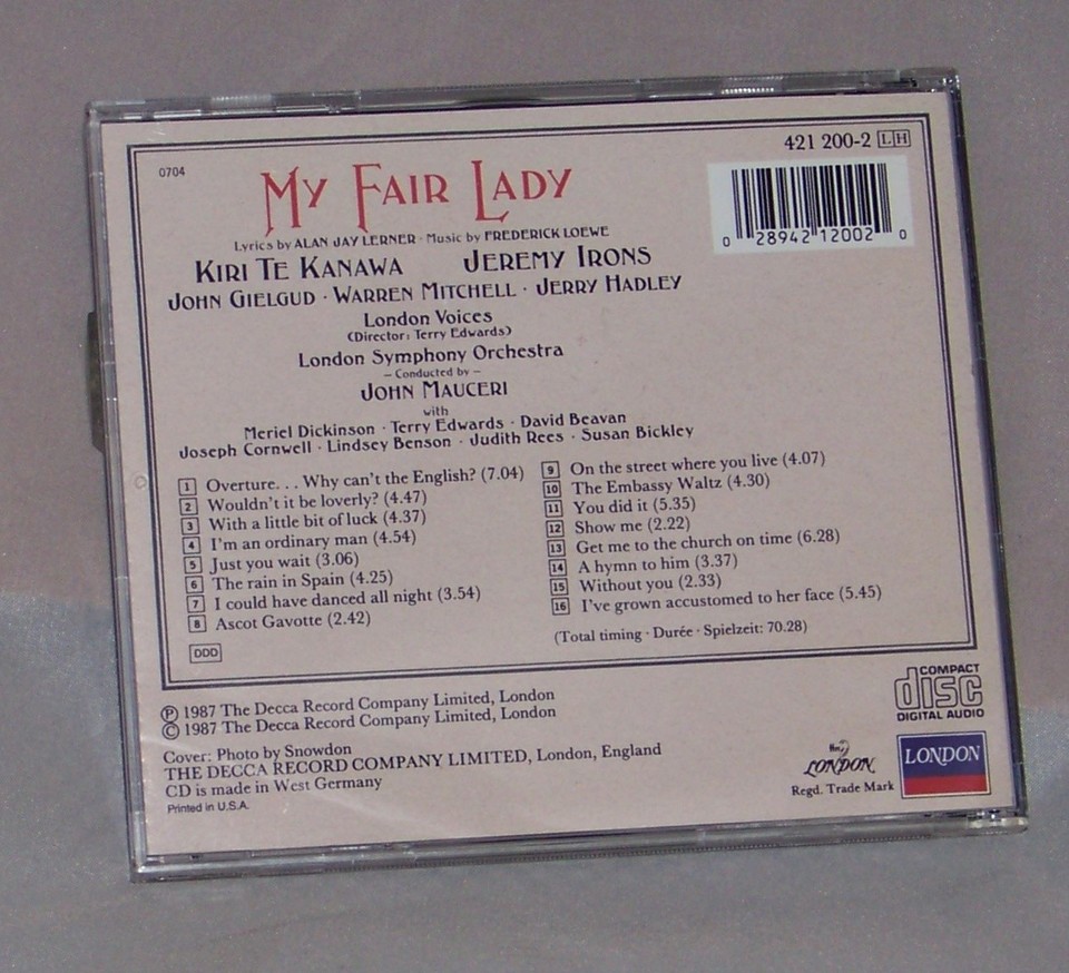 Broadway Film Music 5 CD Lot: Kiss Me Kate, Show Boat, My Fair Lady ...