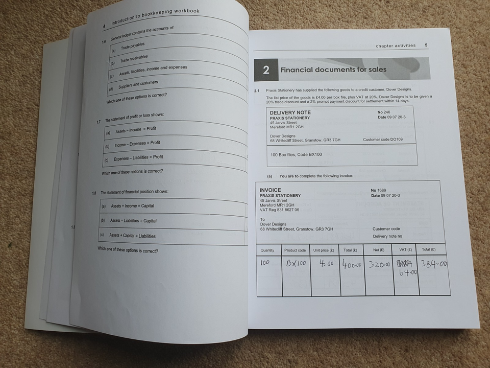 AAT Level 2 Osborne Books Full Collection Tutorial Workbooks Revision ...