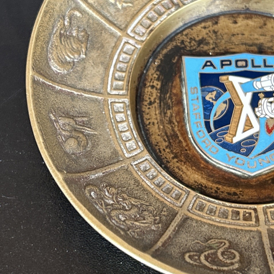 1969 Apollo 10 Commemorative plaque presented to NASA Employees RARE ...