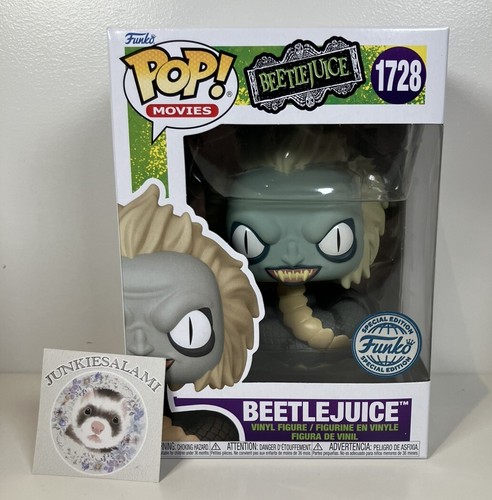 Beetle Juice #1728 BeetleJuice Snake Funko Pop! Movies Exclusive Mint P ...