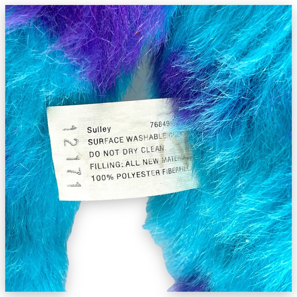 Sulley Plush 9” Disney Pixar Hasbro Monsters, Inc. Plush James P ...