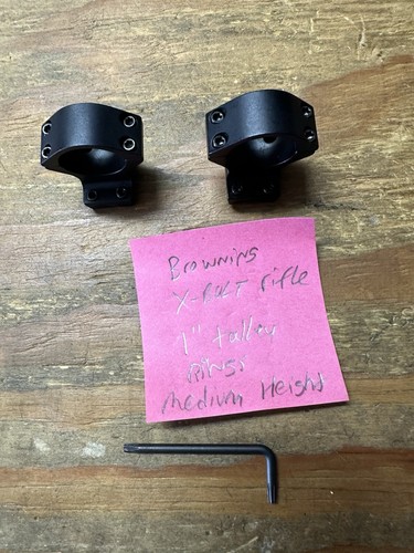 Browning X Bolt Talley Rings 1 Inch Medium Height Lightweight Alloy ...
