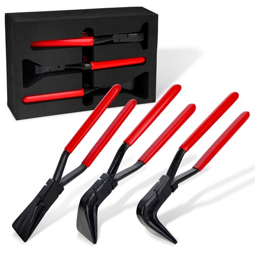 ABN Sheet Metal Hand Seamer Pliers - 3pc Metal Bending HVAC Tools for ...