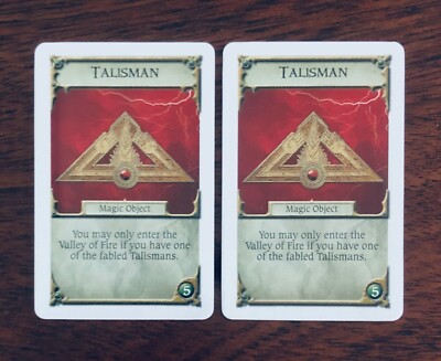 Talisman | Talisman, Adventure Card x2 | Official Extra/Replacement ...