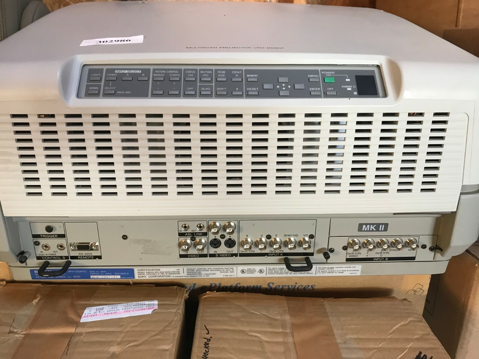 sony VPH-D50HT | eBay