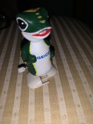 Geico Wind-up Gecko Toy 3” Tall Rare Works | eBay