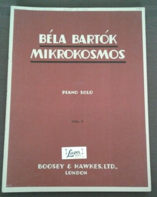 Bela Bartok Mikrokosmos Piano Solo Vol. 5 Vintage Piano Book | eBay