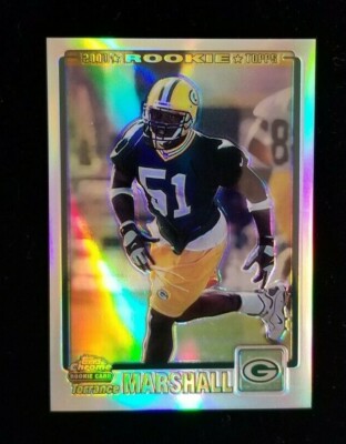TORRANCE MARSHALL Packers 2001 Topps Chrome Refractor #304 Rookie RC ...