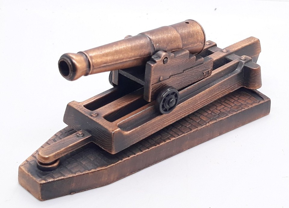 Souvenir Fortress Cannon On Slide & Pivot 4 1/2" X 2" Die Cast Metal | eBay