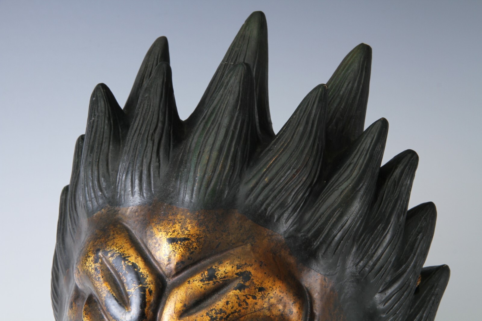 Old Vintage Plaster Buddhism Mask Plaque -Basara- Showa Product Nara ...