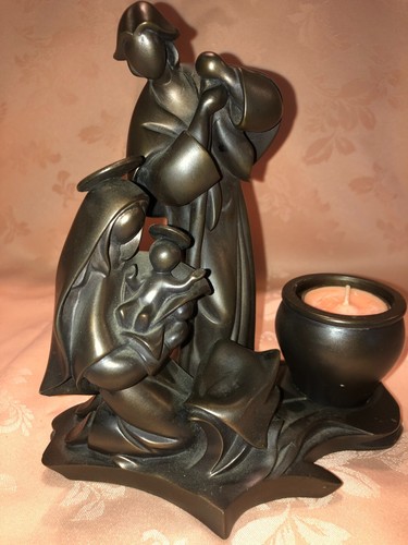 partylite noel marie joseph jésus en bronze tbe | eBay