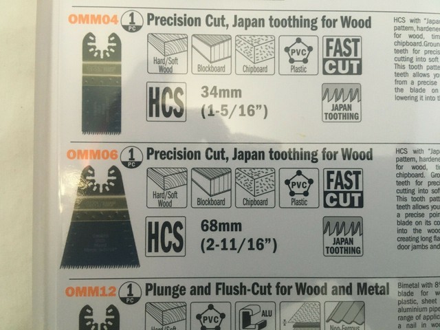 CMT Orange Tools 4-Blade General Pupose Set for Oscillating Muti-Tool ...