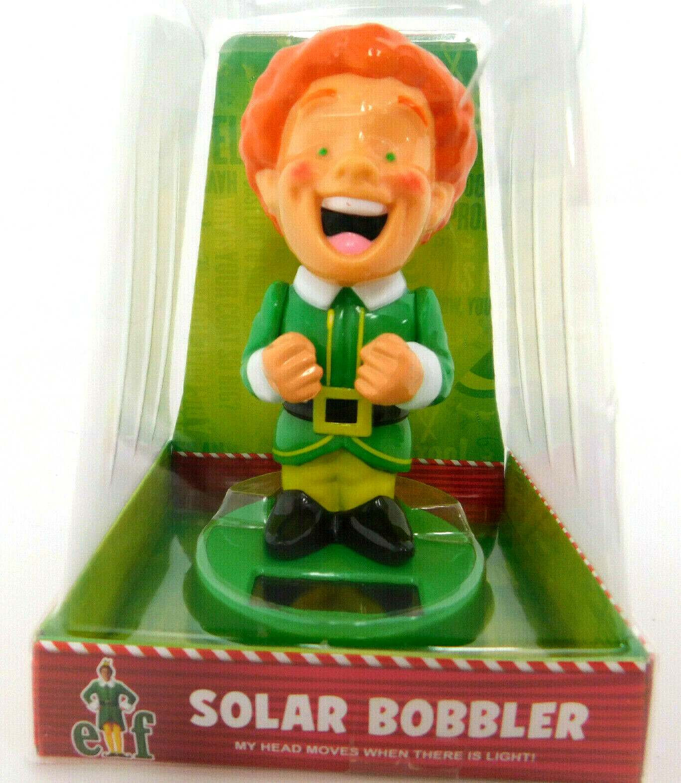 WB Elf Movie Will Ferrell Buddy Solar Bobbler Bobble Head Christmas ...