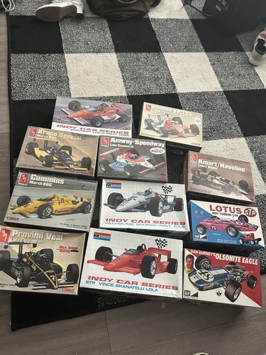11 Race Car And Indie Car Models kits Various Brands New & Used Please ...