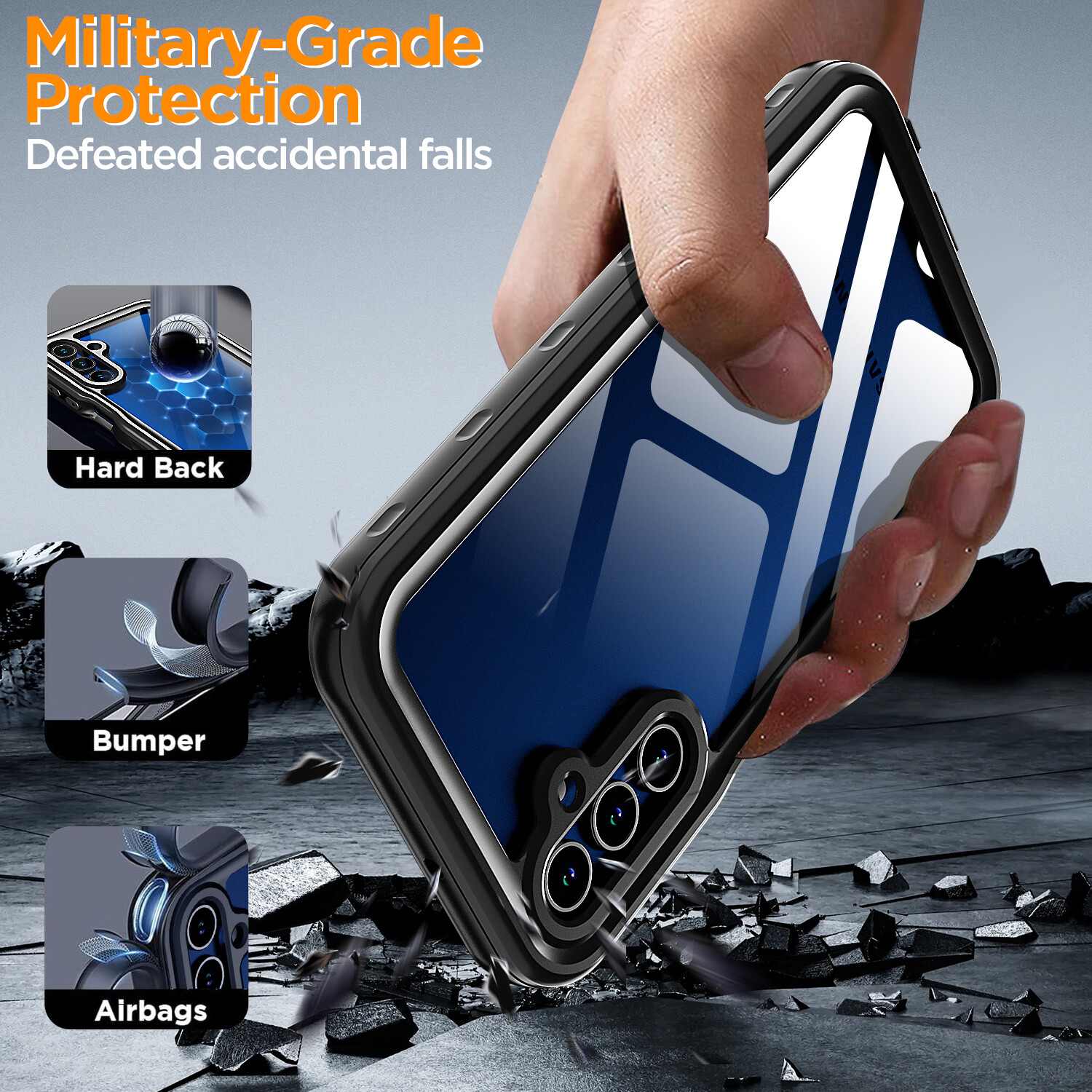 Waterproof Case For Samsung Galaxy A15 A54 A35 A33 A22 A13 A03s ...