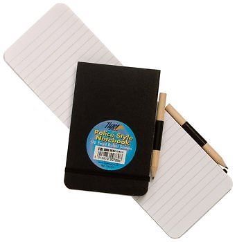 Police Style Notebook With Pencil School Office Shopping List Note ...