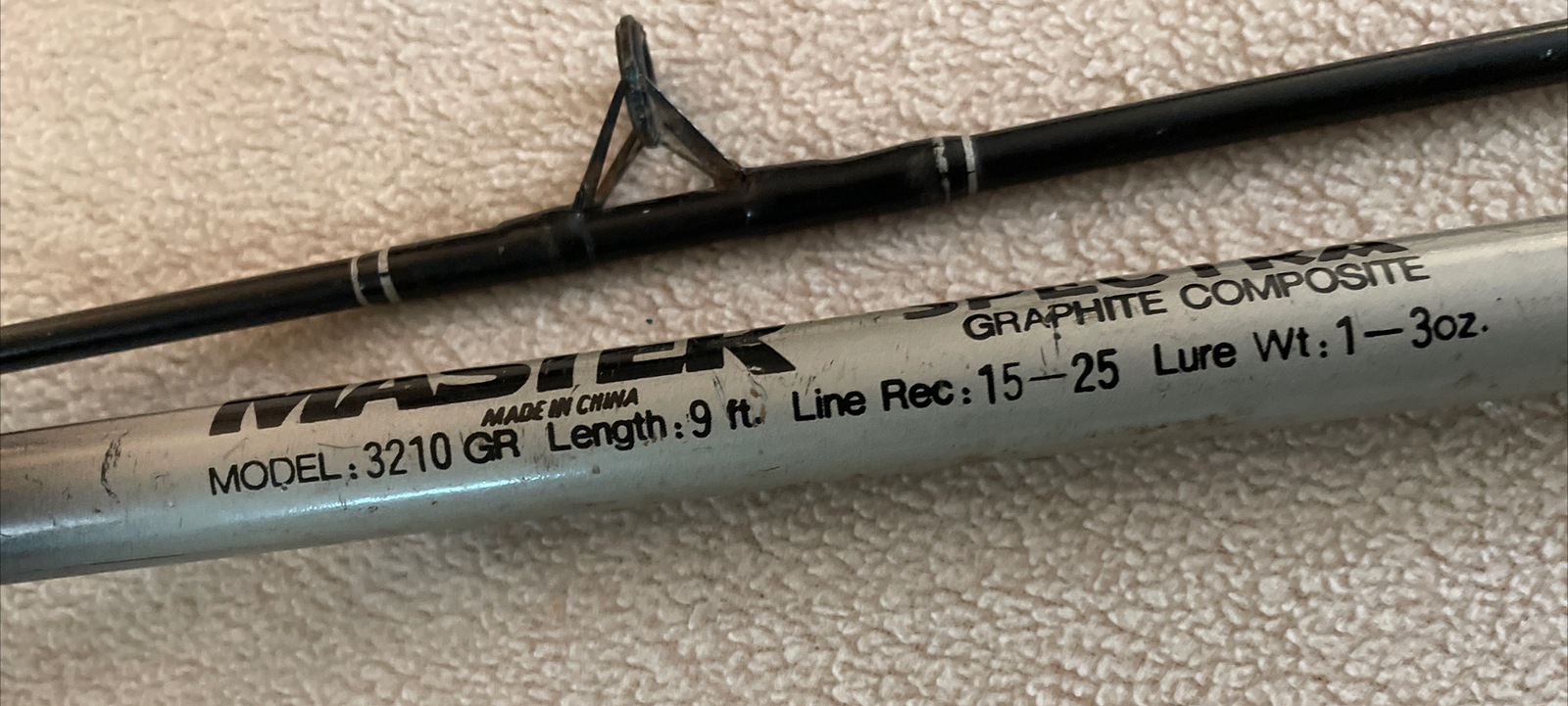 Master Spectra Composite Spinning Rod 9’0" Model 3210 GR 2 Piece ...