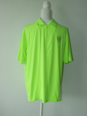 Mega Sports Golf Polo Top Flouro Yellow Green Size Large Cool & Soft ...