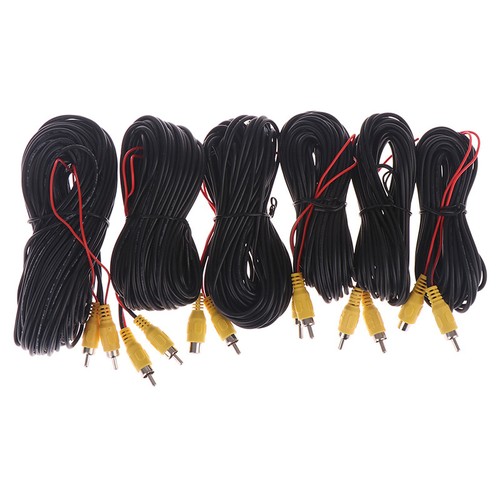 RCA Male Female Car Reverse Rear View Camera Video Extension Cable Cord ...