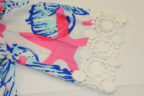 New Lilly Pulitzer Resort White She She Shells Harbour Tunic Dress XS S ...