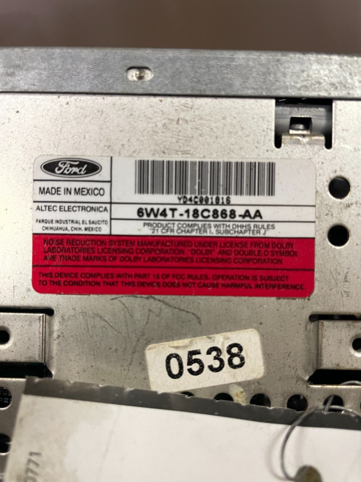 2003-2006 Lincoln LS Satellite Radio 6 CD Disc Player 6W4T-18C868-AA ...