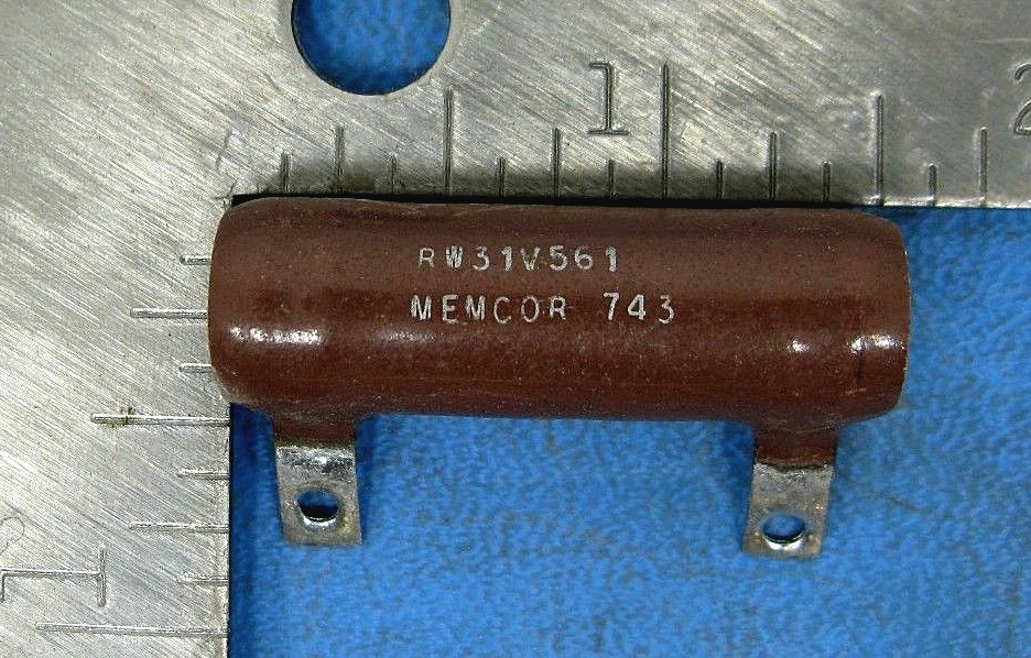 ** LOT OF 5 ** 560 OHM 14 WATT 5% MEMCOR RW31V561 CERAMIC WIREWOUND ...