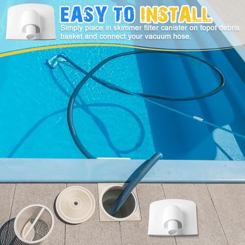 2 Pcs Above Ground Pool Vacuum Plate Adapter Compatible with Summer ...