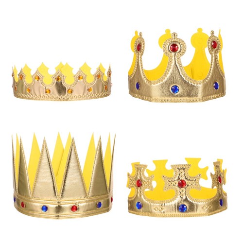 4Pcs Halloween Kids Crown Halloween King Crown Kids Prop Cosplay Props ...