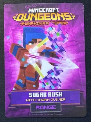 MINECRAFT DUNGEONS ARCADE UK SERIES 4 CARDS #123 SUGAR RUSH | eBay UK