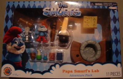 Smurfs papa smurf lab playset movie 2013 new figure | eBay