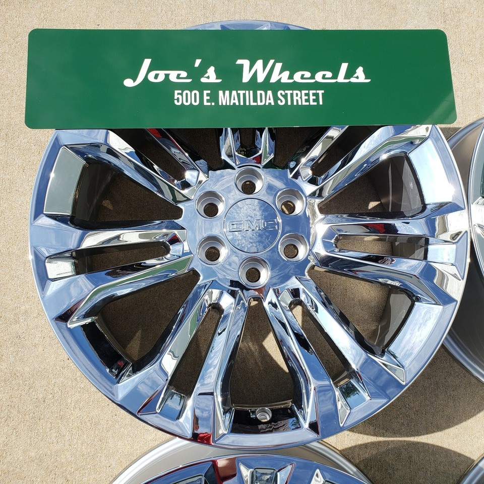 22" Chevy Silverado Sierra Denali Yukon Tahoe OEM Chrome Wheels CK159 ...