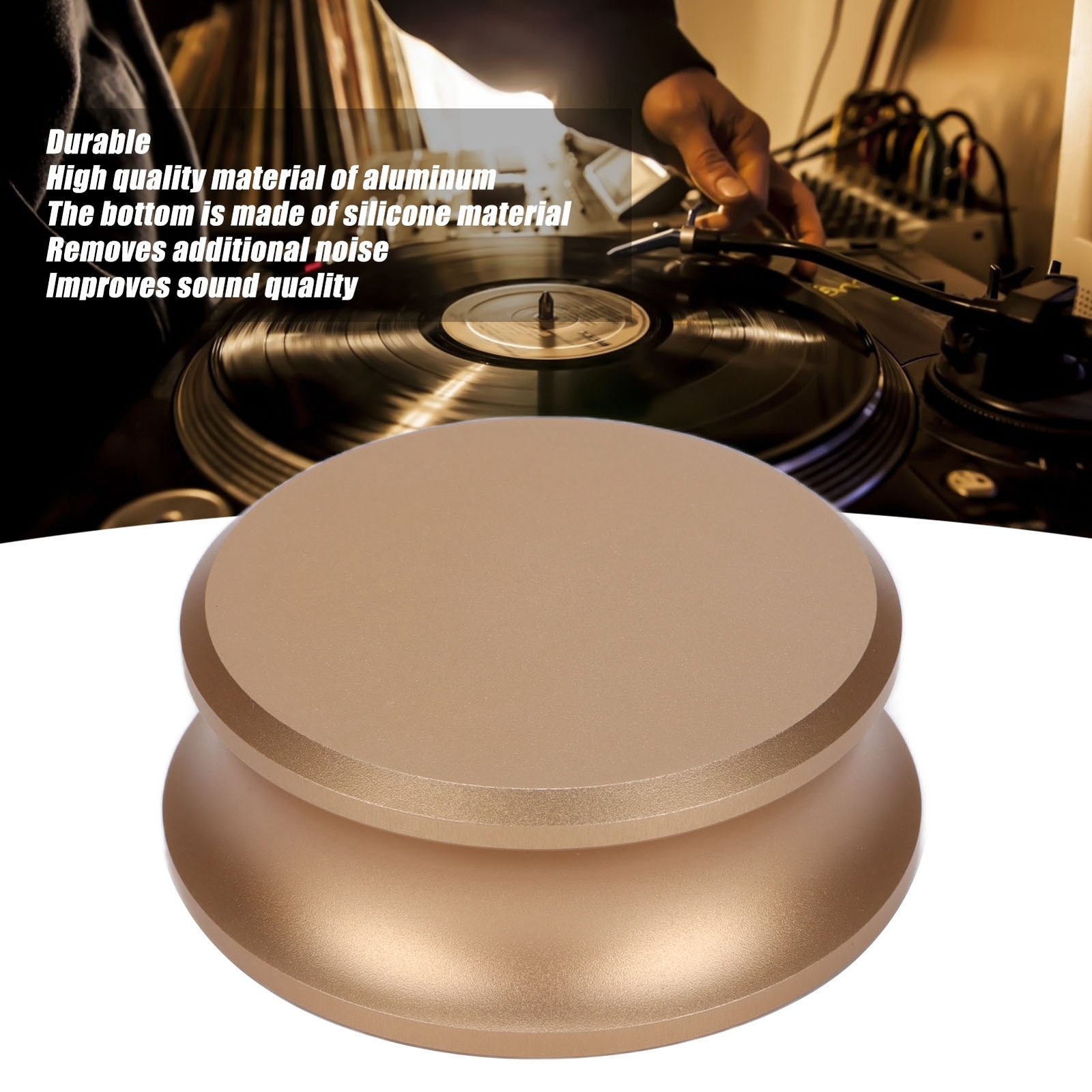 Record Turntables Weight Stabilizer Aluminum Turntable Vinyl Black ...