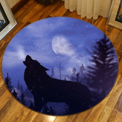 3D Blue Cloud Wolf B197 Animal Non Slip Rug Mat Elegant Photo Carpet ...