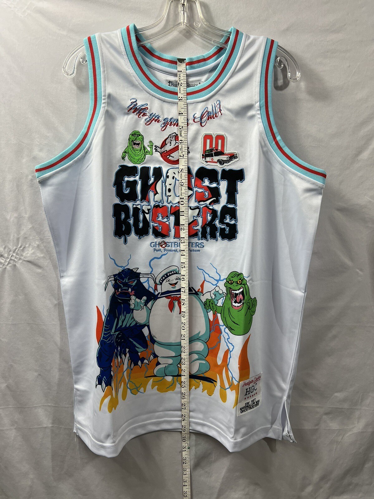 Headgear Classics Ghostbusters Basketball Jersey Shirt Stay Puft NEW ...