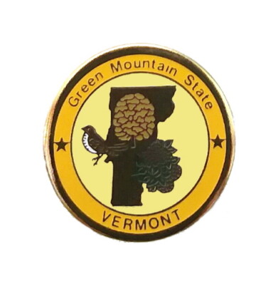 Vermont Pins State of Vermont Emblem Pin Travel Vacation Souvenir VIP ...