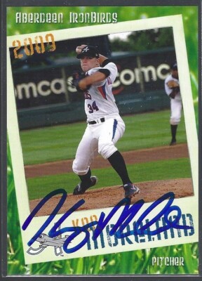 2009 Grandstand Aberdeen IronBirds Kenneth Moreland IP autograph signed ...