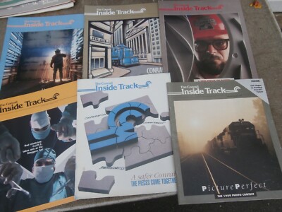 Vintage The Conrail Inside Track Railroad Magazines 1980's 90's | eBay