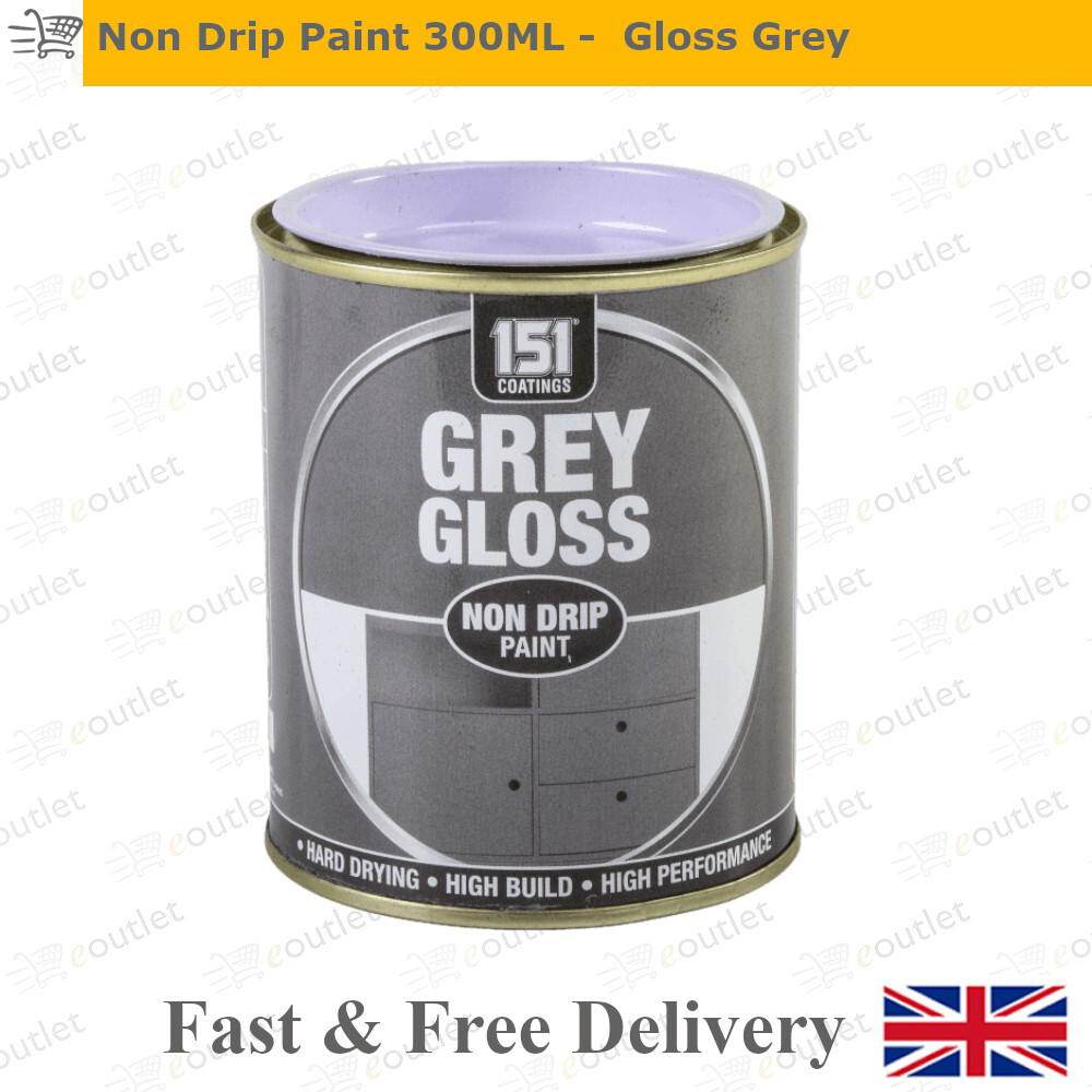 Non Drip Paint Tin 300ml Exterior Interior Hard Drying High Performance ...