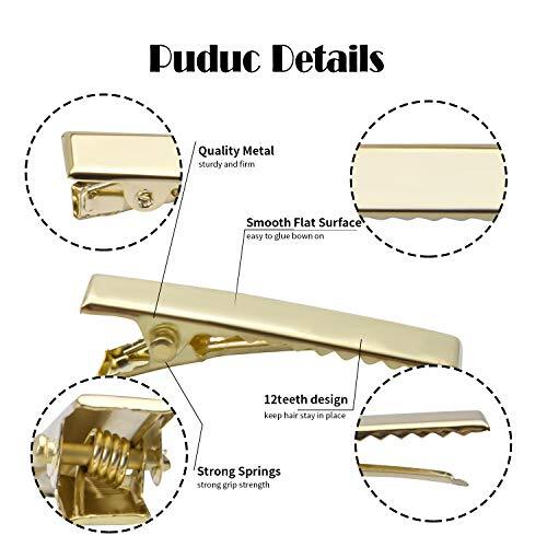 BronaGrand Flat Alligator Clips, 100pcs 3.2cm DIY Single Prong Metal ...