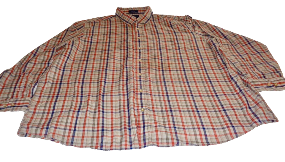 Men's Multi-Colored Button-Up Shirt by Saddlebred size 3XLT | eBay