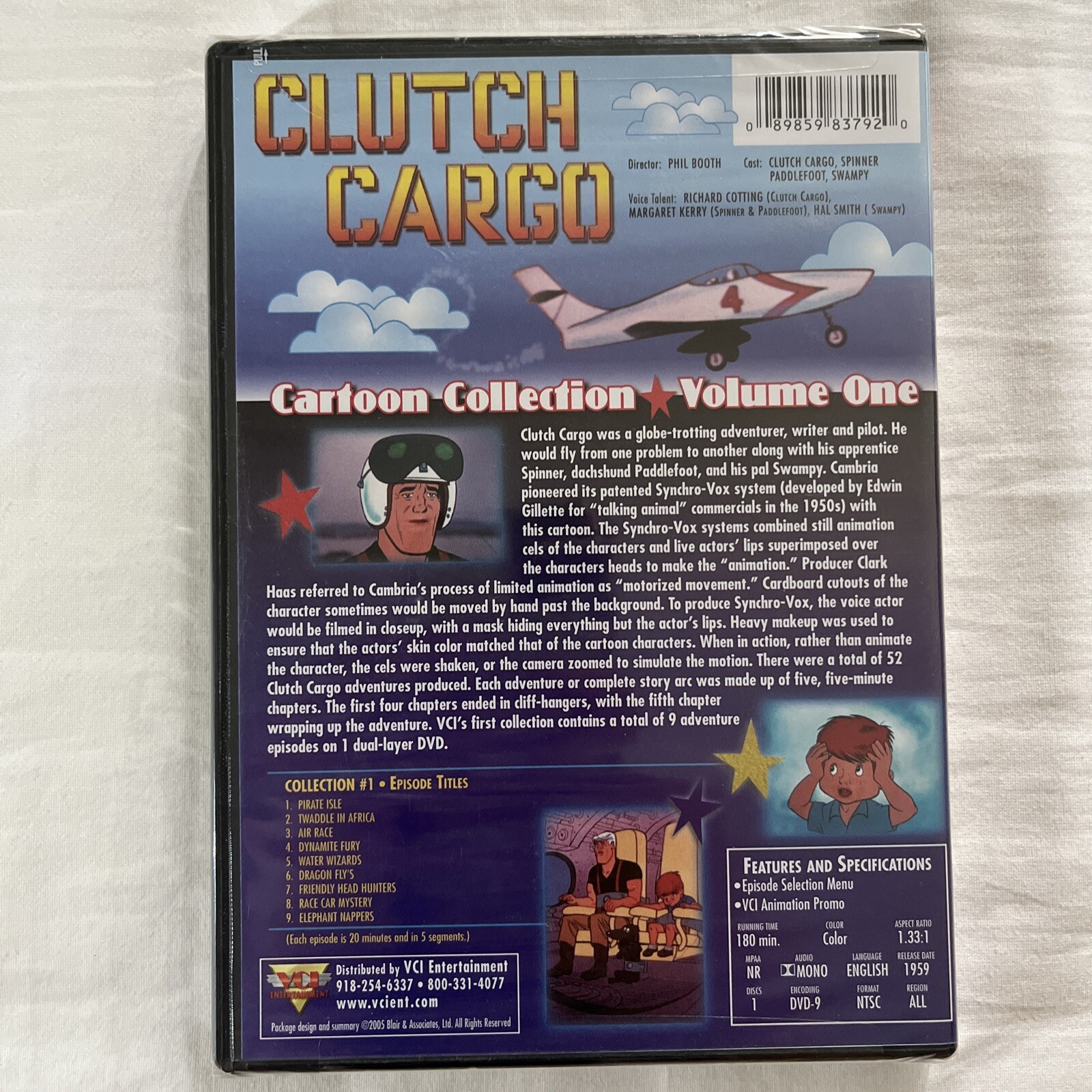 Clutch Cargo - Cartoon Collection: Vol. 1 (DVD, 2005) for sale online ...