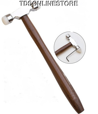 Nylon Tipped Forming, Raising Etc. Hammer With 9 Interchangeable Tips ...