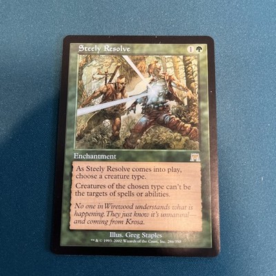 MTG Steely Resolve Onslaught Unplayed | eBay